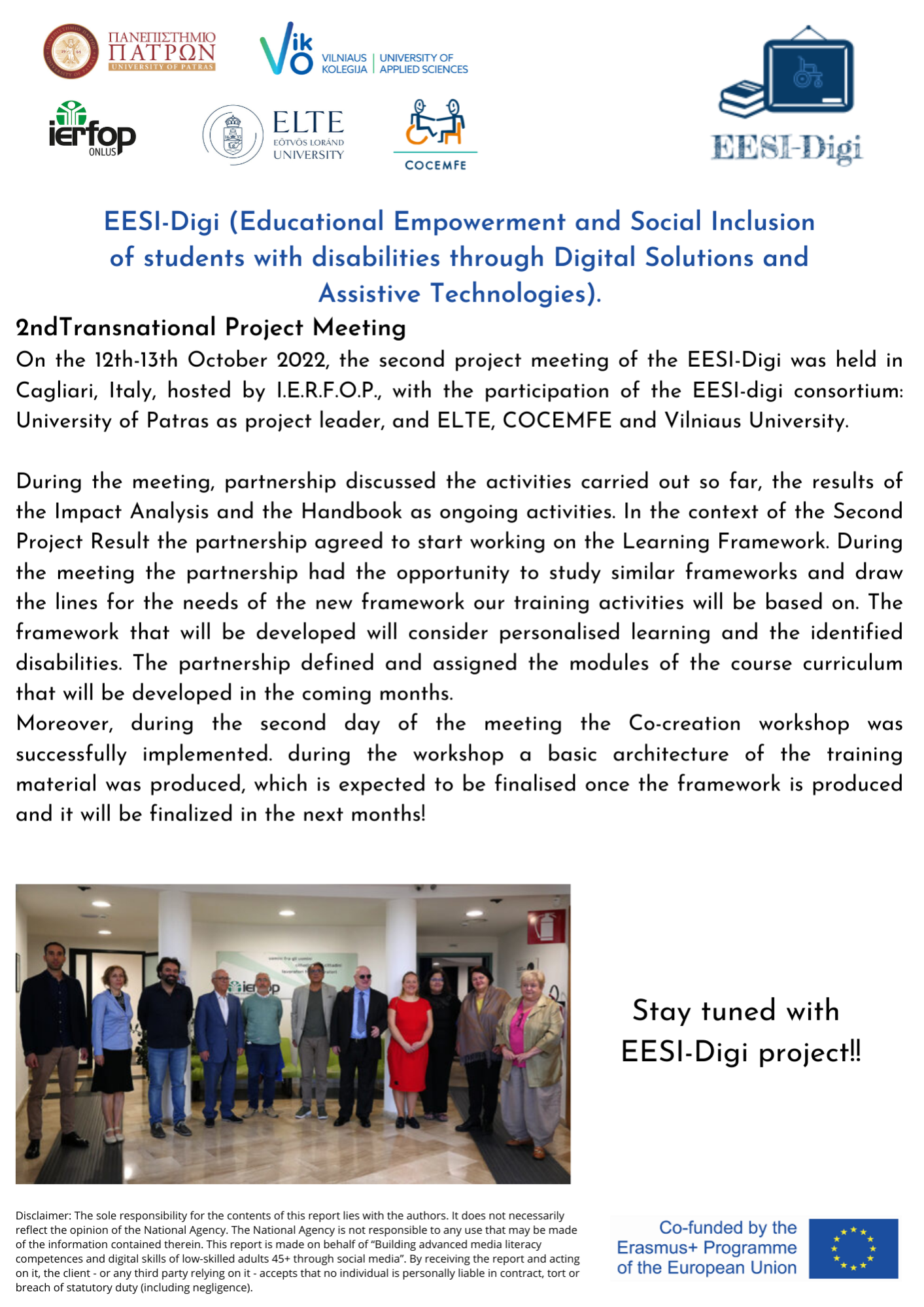 2nd Newsletter on EESI-Digi activities – EESI-Digi